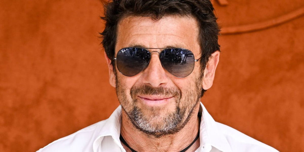 French singer and actor Patrick Bruel was seen wearing grey Ray-Ban ...