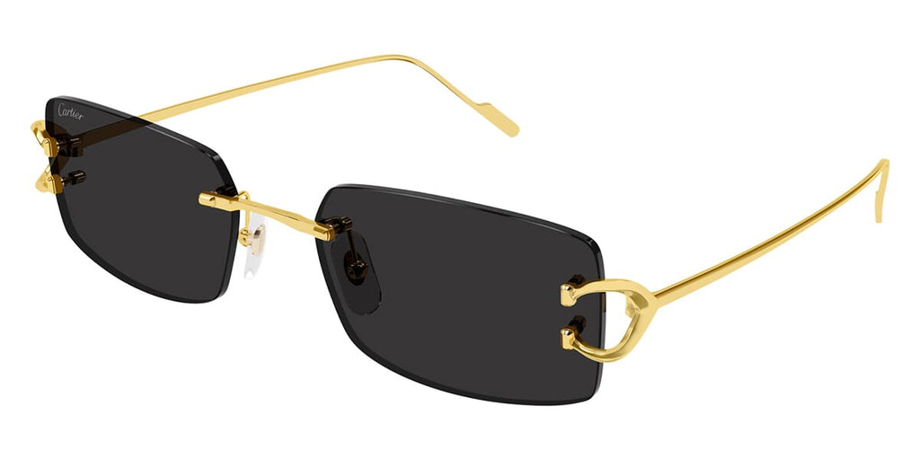 Cartier CT0605S 001 Solid 18k Gold Sunglasses