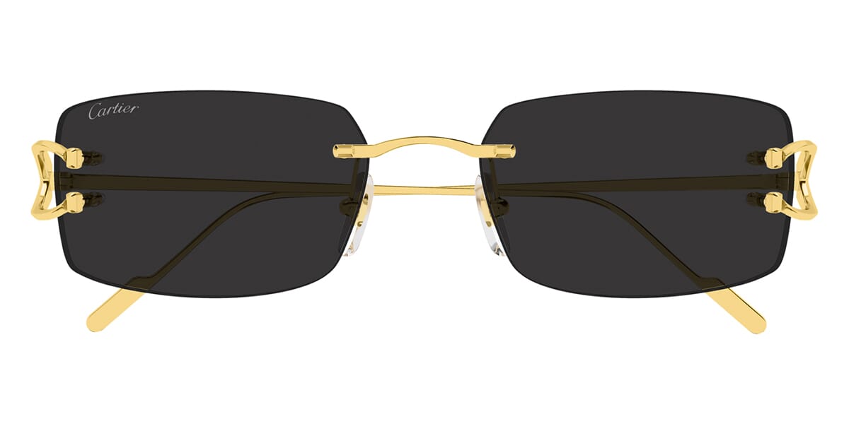 Cartier CT0605S 001 Solid 18k Gold Sunglasses