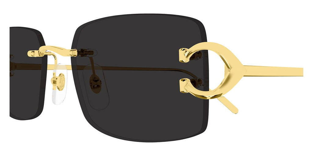 Cartier CT0605S 001 Solid 18k Gold Sunglasses